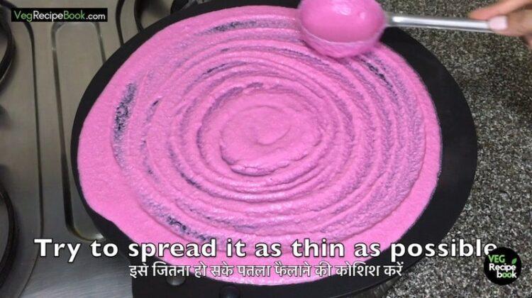 Beetroot Dosa Recipe | Pink Dosa Recipe - The Garus Kitchen