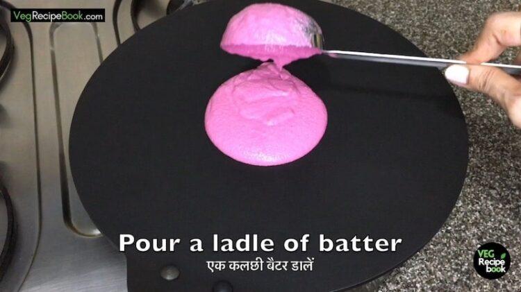 Beetroot Dosa Recipe | Pink Dosa Recipe - The Garus Kitchen