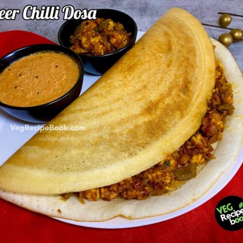 Paneer Chilli Dosa Recipe | Indian Breakfast - The Garus Kitchen