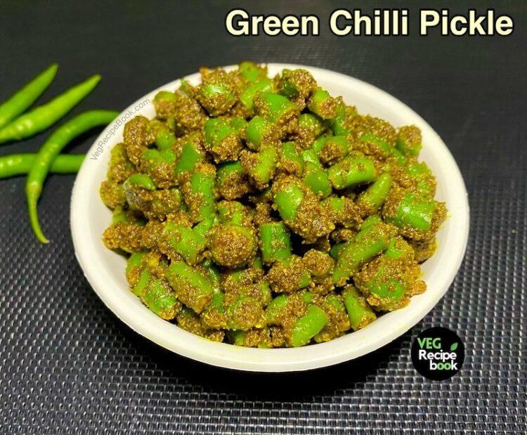 Green Chilli Pickle Recipe | Instant Chilli Pickle - The Garus Kitchen