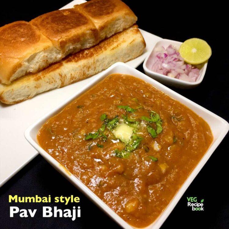 Mumbai Style Pav Bhaji Recipe | Bhaji Pav Street style - The Garus Kitchen