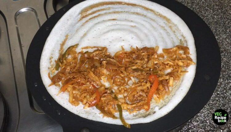 Spring Roll Cheese Dosa Recipe - The Garus Kitchen