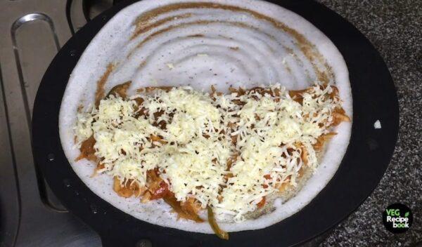 Spring Roll Cheese Dosa Recipe - The Garus Kitchen